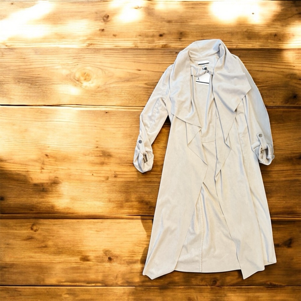 Jules & Leopold Cream Trench Coat Classic Collar Ligh… - Gem